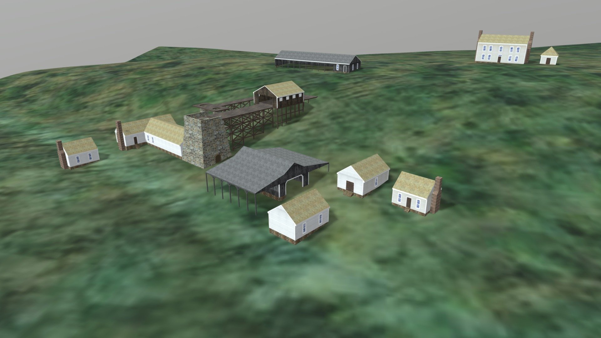 Reconstruction of Catherine Furnace - 3D model by hstonge [f4f045f ...
