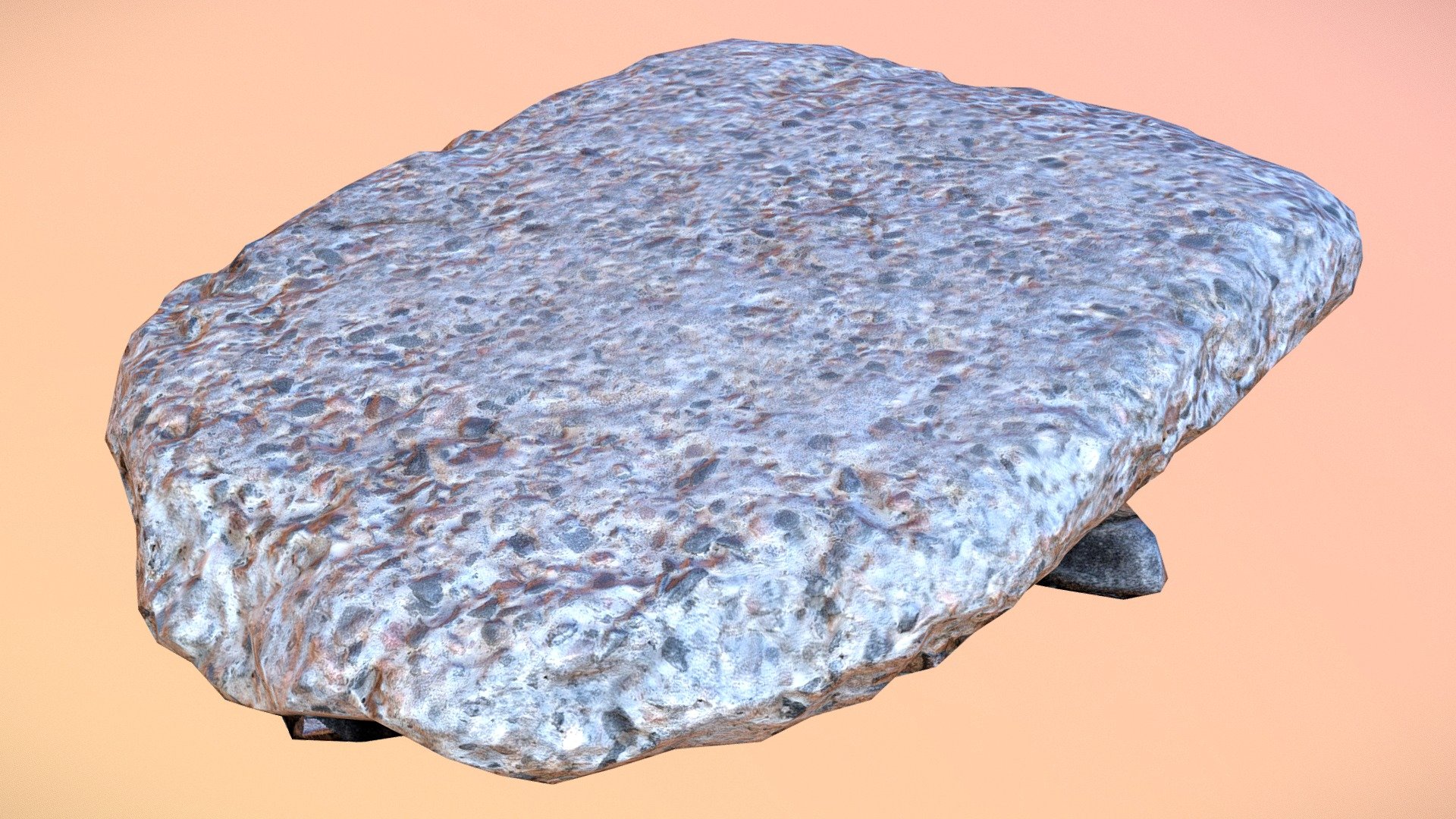 Concrete slab on a beach - 3D model by Universe UA (@UniverseUA ...