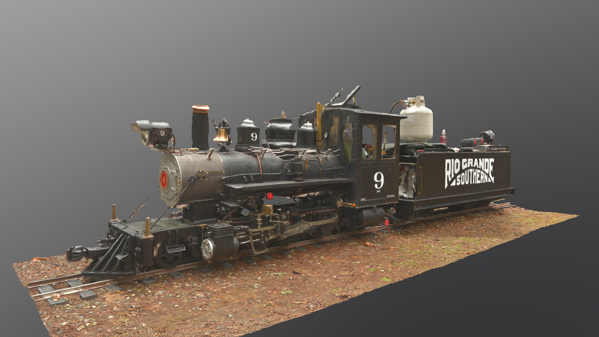 Rio Grande Southern Livesteamer - 3D model by peter54 [f4f19c2] - Sketchfab