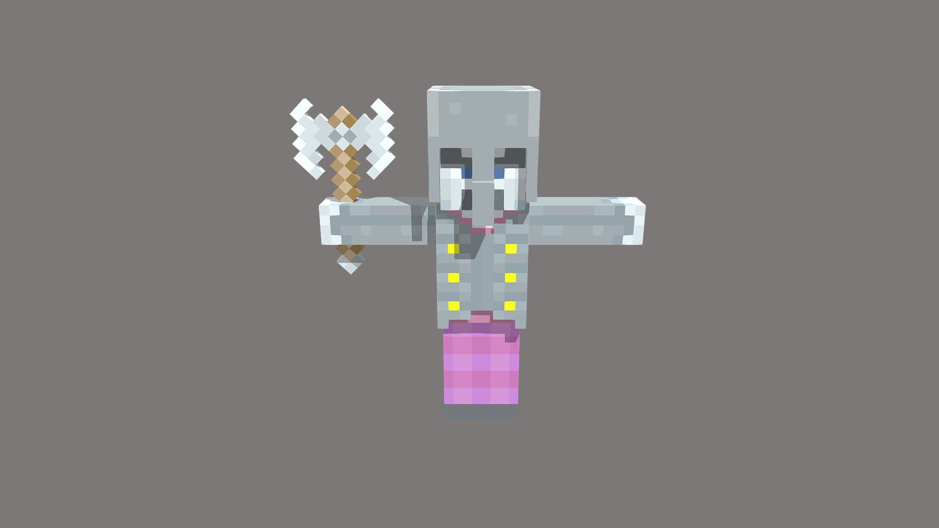 Minecraft dungeons vindicator (armored) - Download Free 3D model by ...