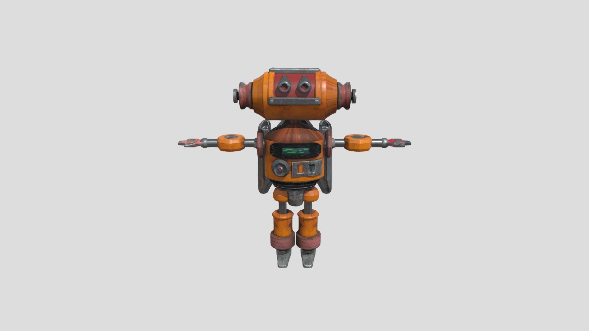 Robot Character - 3D model by Joel.Pithie [f4f49a0] - Sketchfab