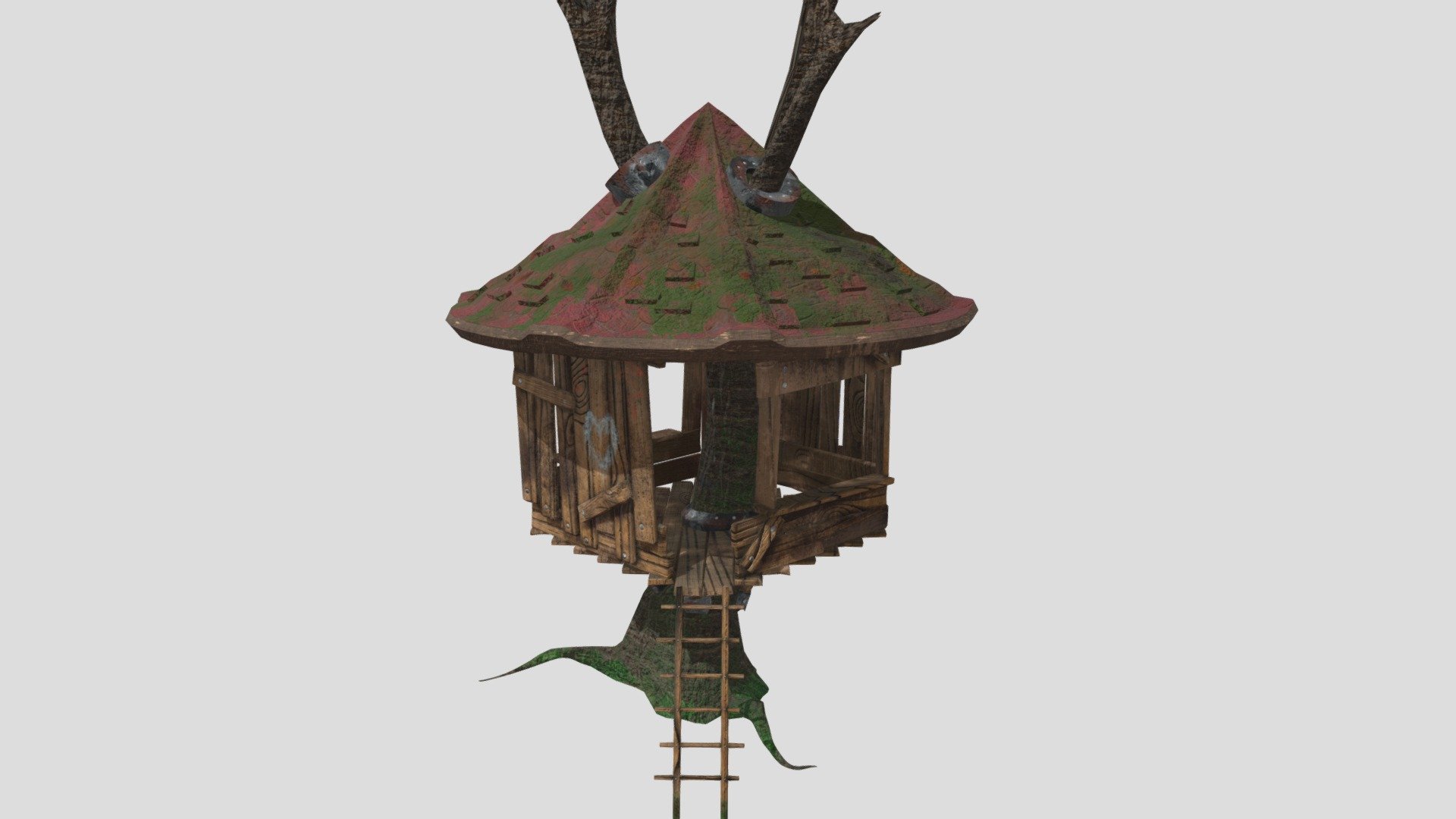 Makeshift Treehouse - Download Free 3D model by lbieber1908 [f4f4d31 ...