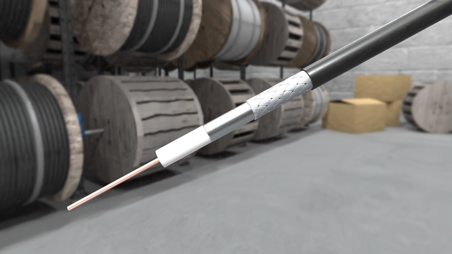 РК 75-7-352 (RG 11U, CATV-11) - 3D model by sts-kabel [f4f6167] - Sketchfab