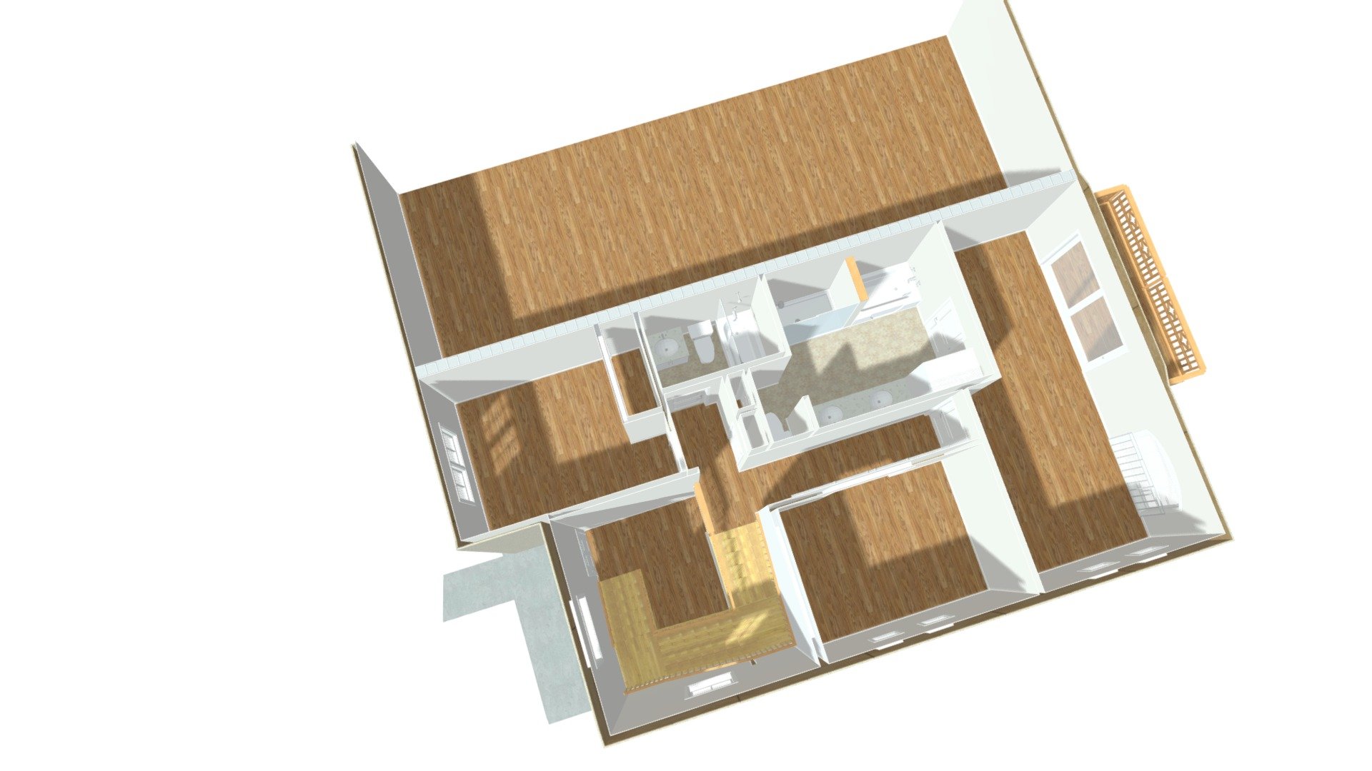 e-1 Gitter UNIT E-103 PRELIM FLOOR 2 - 3D model by Pro Draft, Inc ...