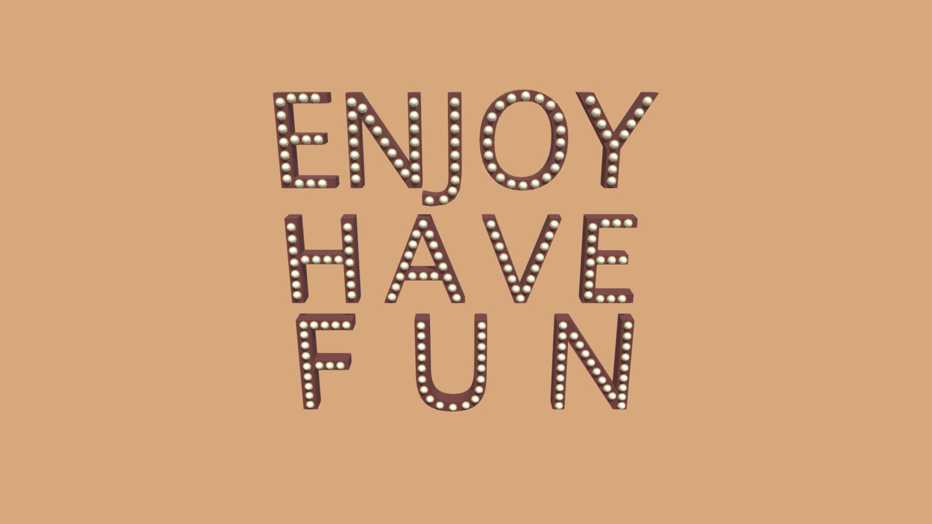 "Enjoy Have Fun" Sign - Download Free 3D model by karina.boltenkova1 ...