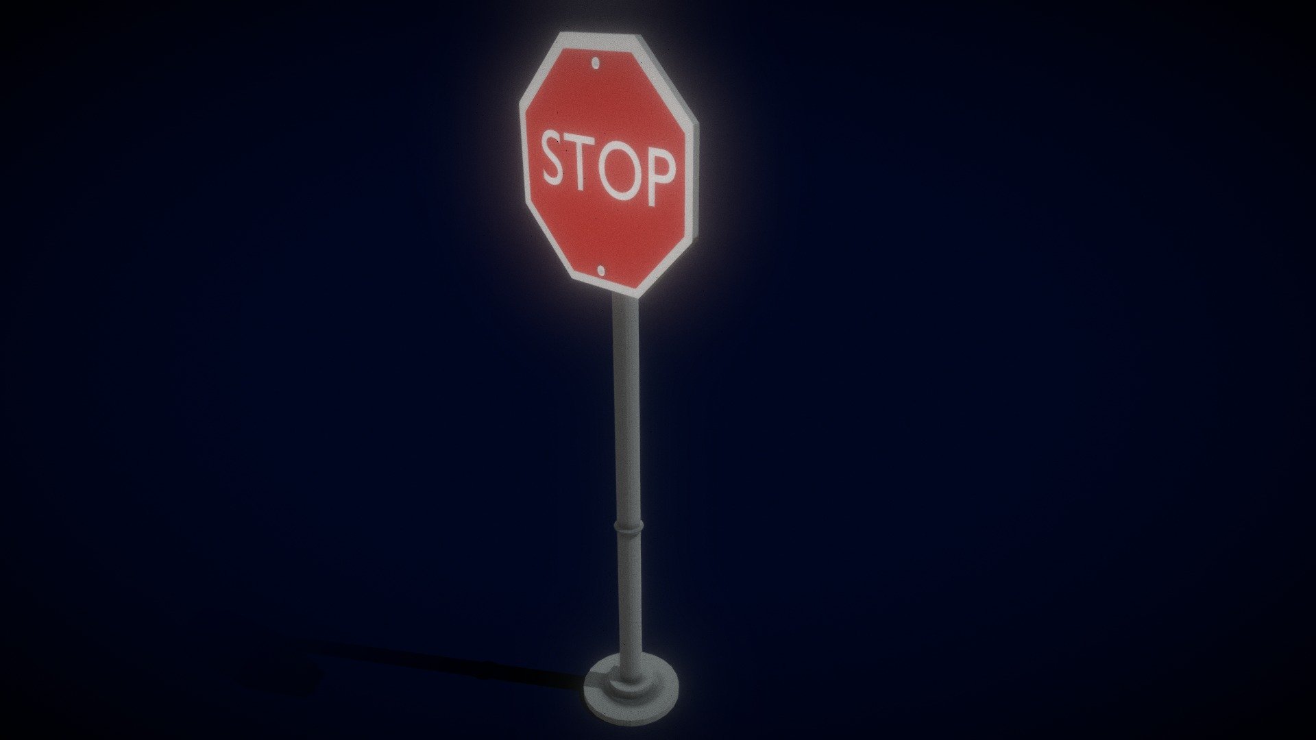LowPoly Stop Sign - Low Poly Free ! - Download Free 3D model by ...