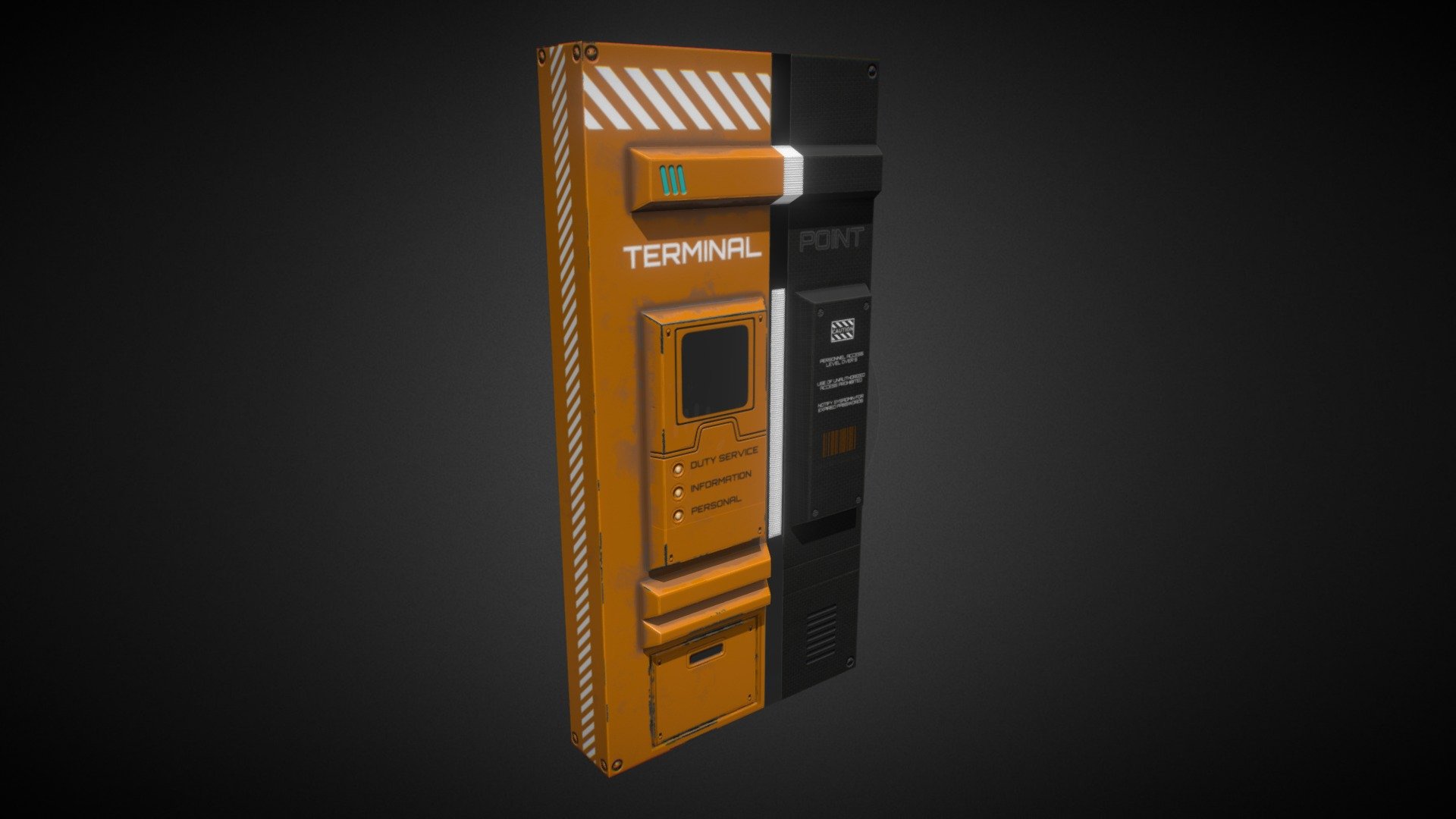 Sci-Fi Computer Terminal Column - 3D model by Methexis Studios ...