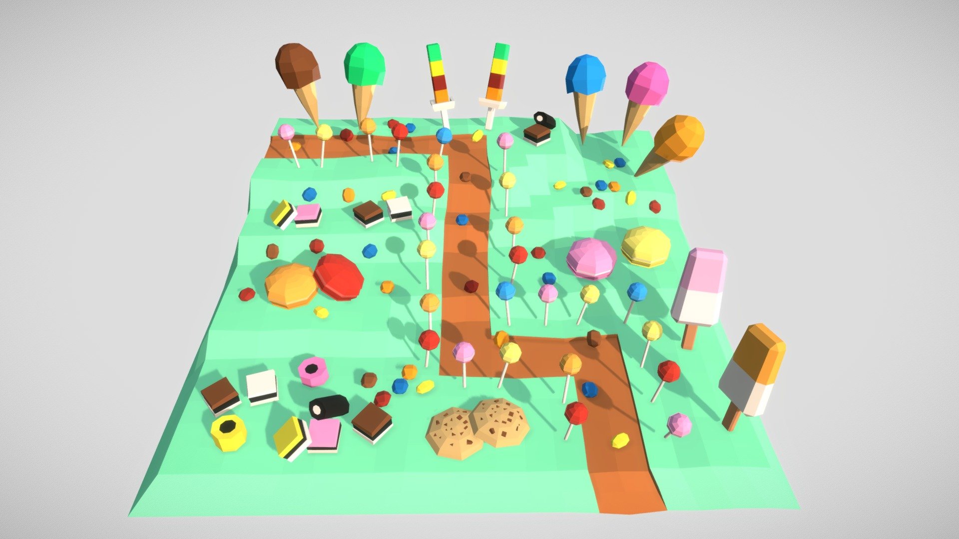 Low Poly Style - Sweet Island - 3D model by Yutaka (@yutaka.games ...
