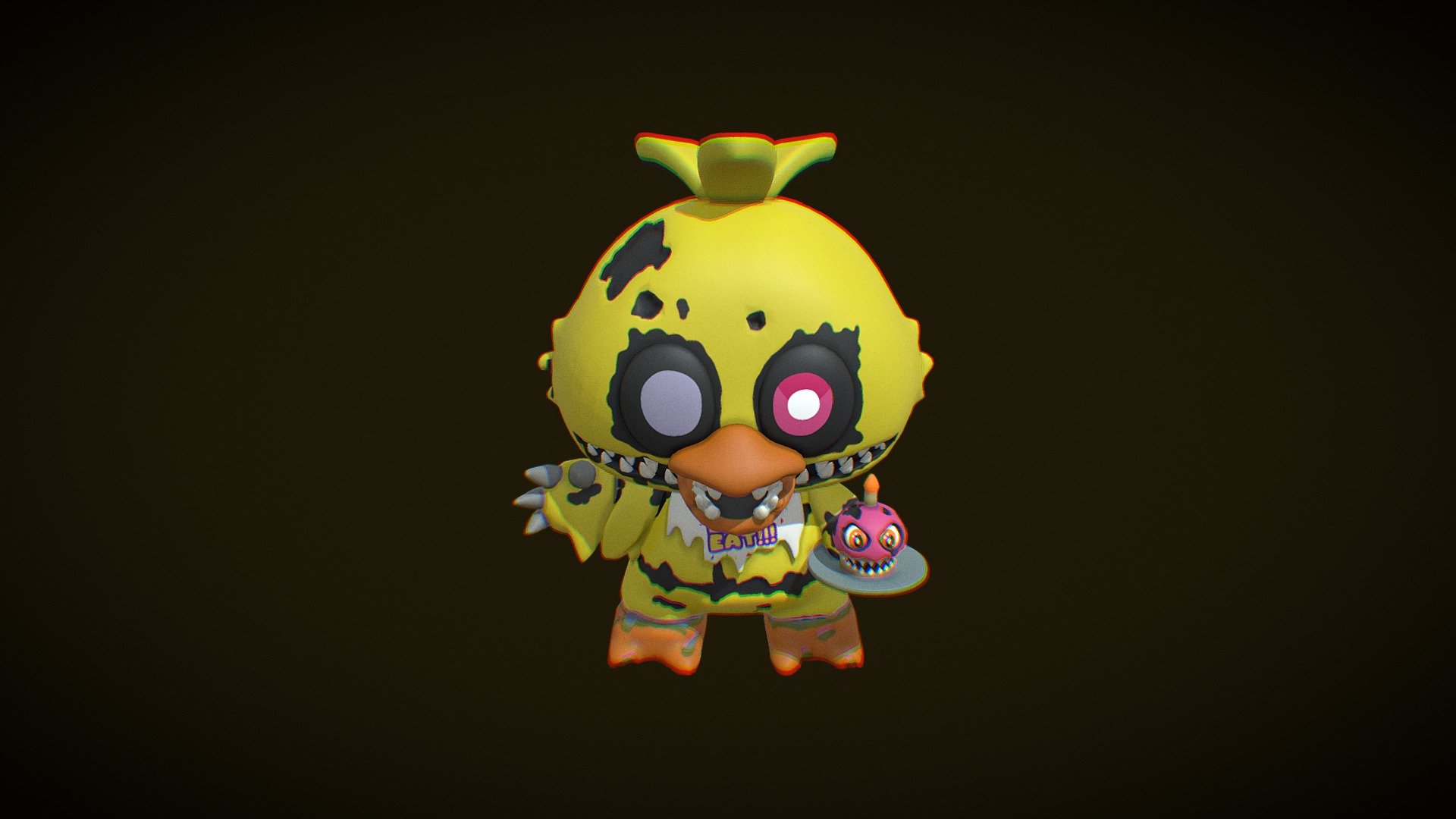 Nightmare Chica - Download Free 3D model by royalroyaltymodel112 ...