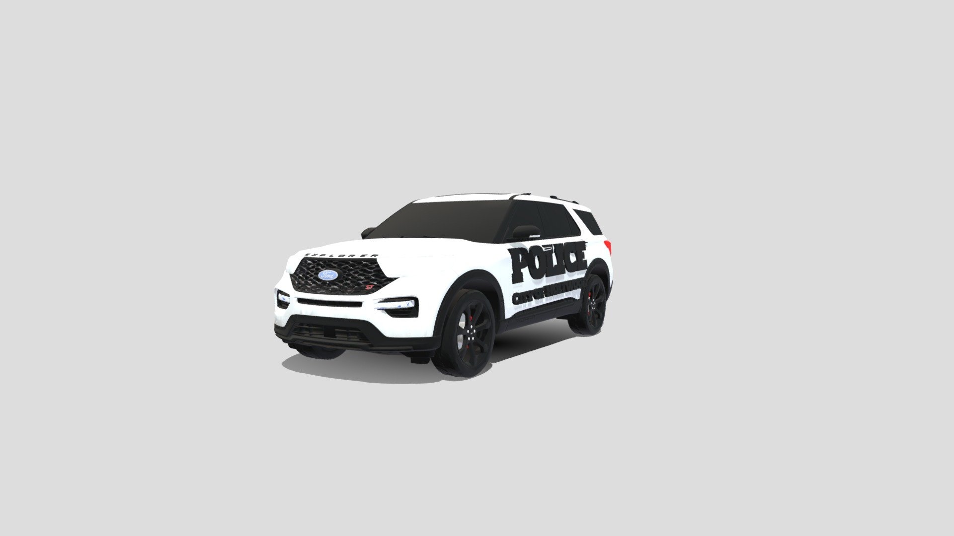 2020 Ford Explorer Marked-Police - Download Free 3D model by David ...