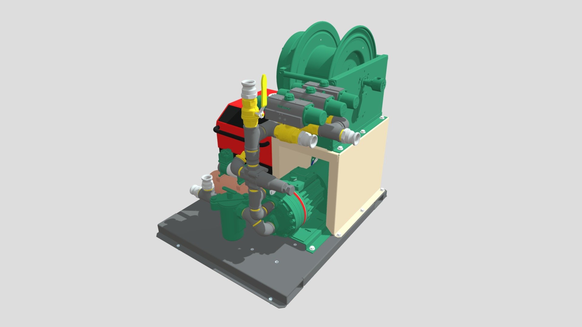 Pump Assembly - Hydra Cell H25 - 3D model by MichaelBarone [f4fefc3 ...