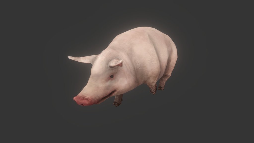 Pig-Walk - 3D model by PinkCloud Studio (@pinkcloudstudio) [f4ff253 ...
