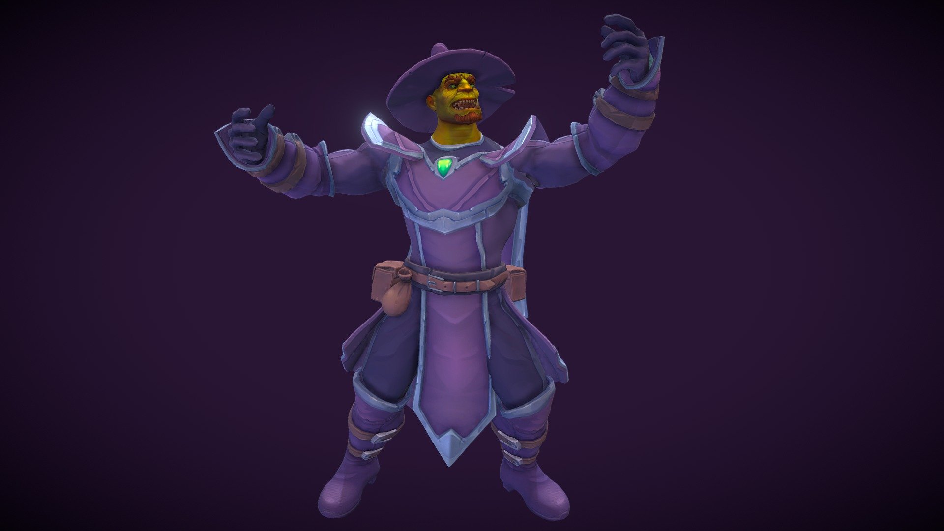 Stylized Orc Male Wizard(Outfit) - 3D model by N-hance Studio ...