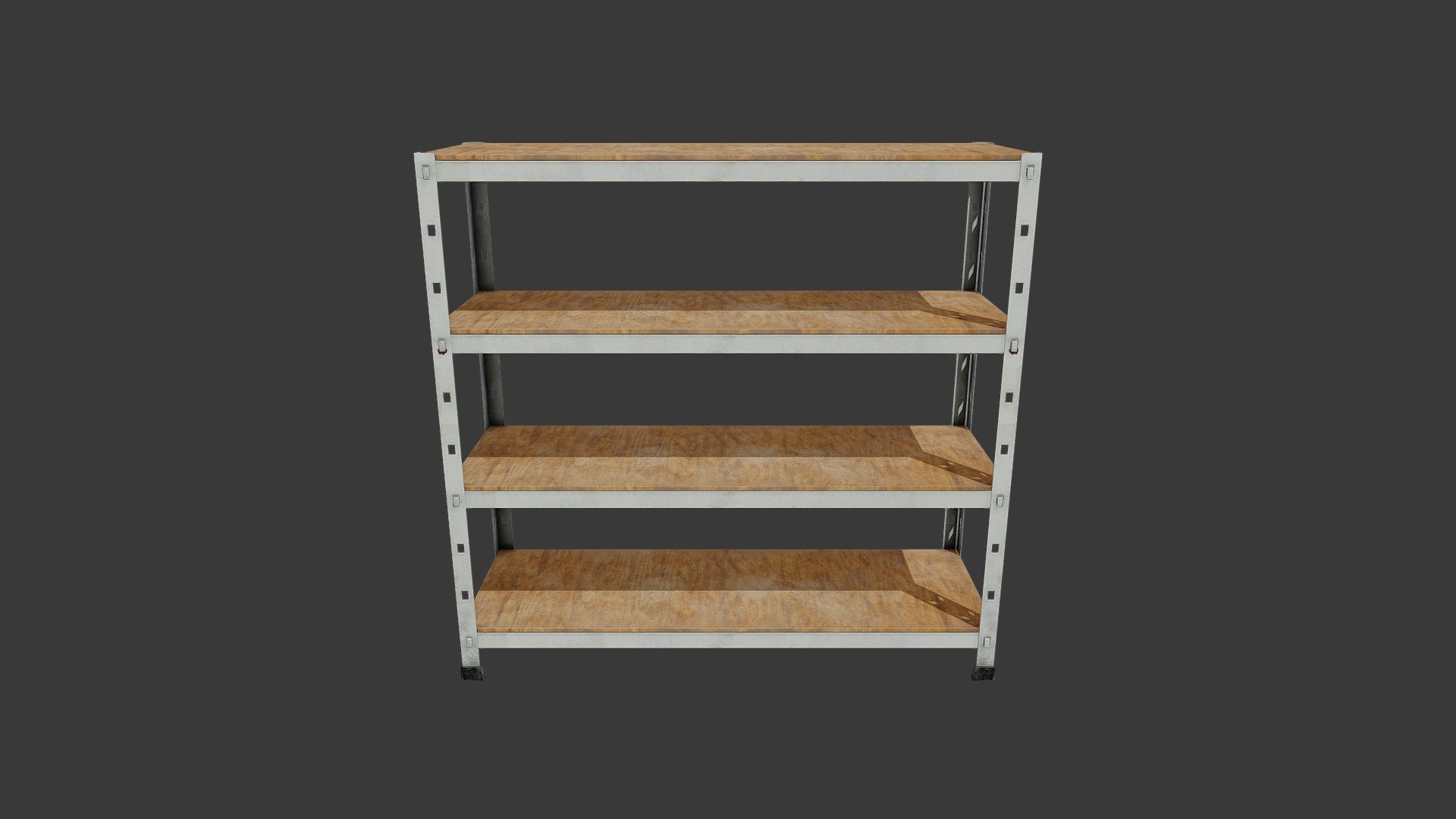 Workshop Metal Shelf - 3D model by cptfurball [f503d0d] - Sketchfab