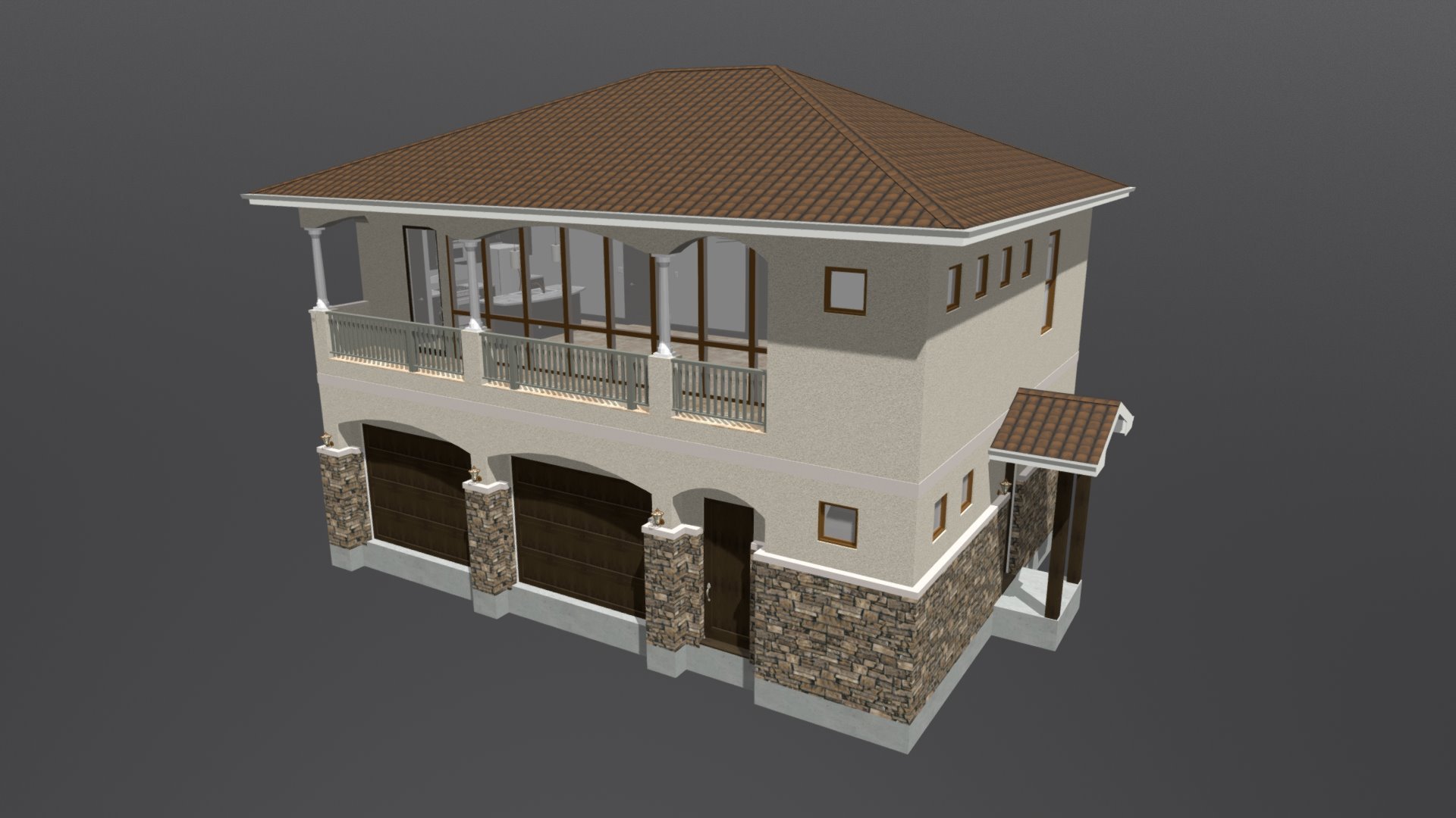 Texas Tuscan Garage Apartment - 3D model by lupinedctx (@adamantdesign ...