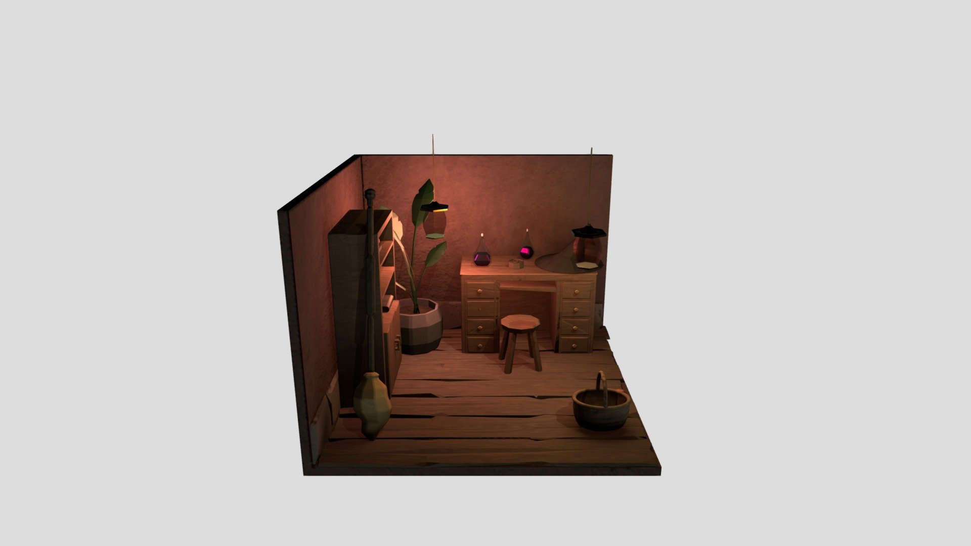 Witch's room - Download Free 3D model by mortisflos [f50548b] - Sketchfab