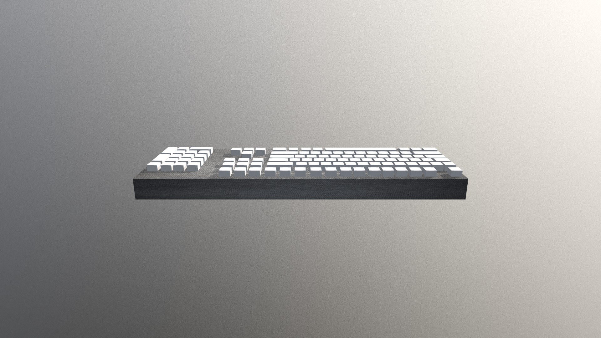 Keyboard - 3D model by Jia Yu (@jiayu) [f508b58] - Sketchfab