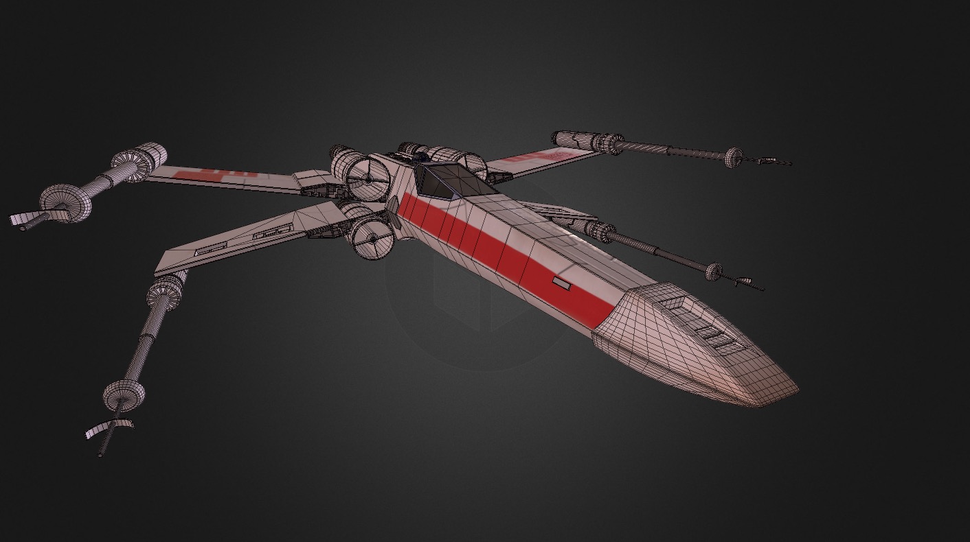 X-wing - textured - 3D model by andersdt [f5095b2] - Sketchfab