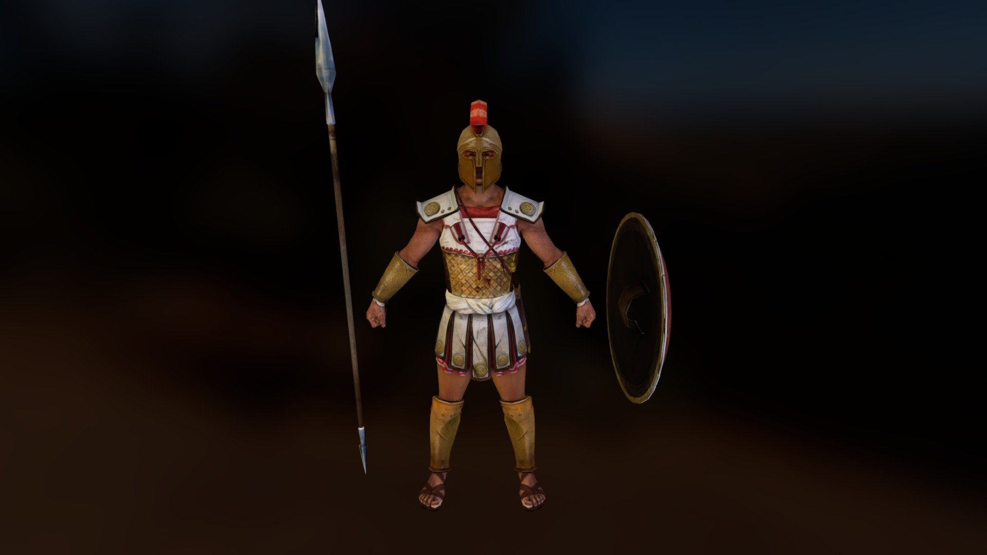 Greek Hoplite - 3D model by B.E.B.O.P [f5098e3] - Sketchfab