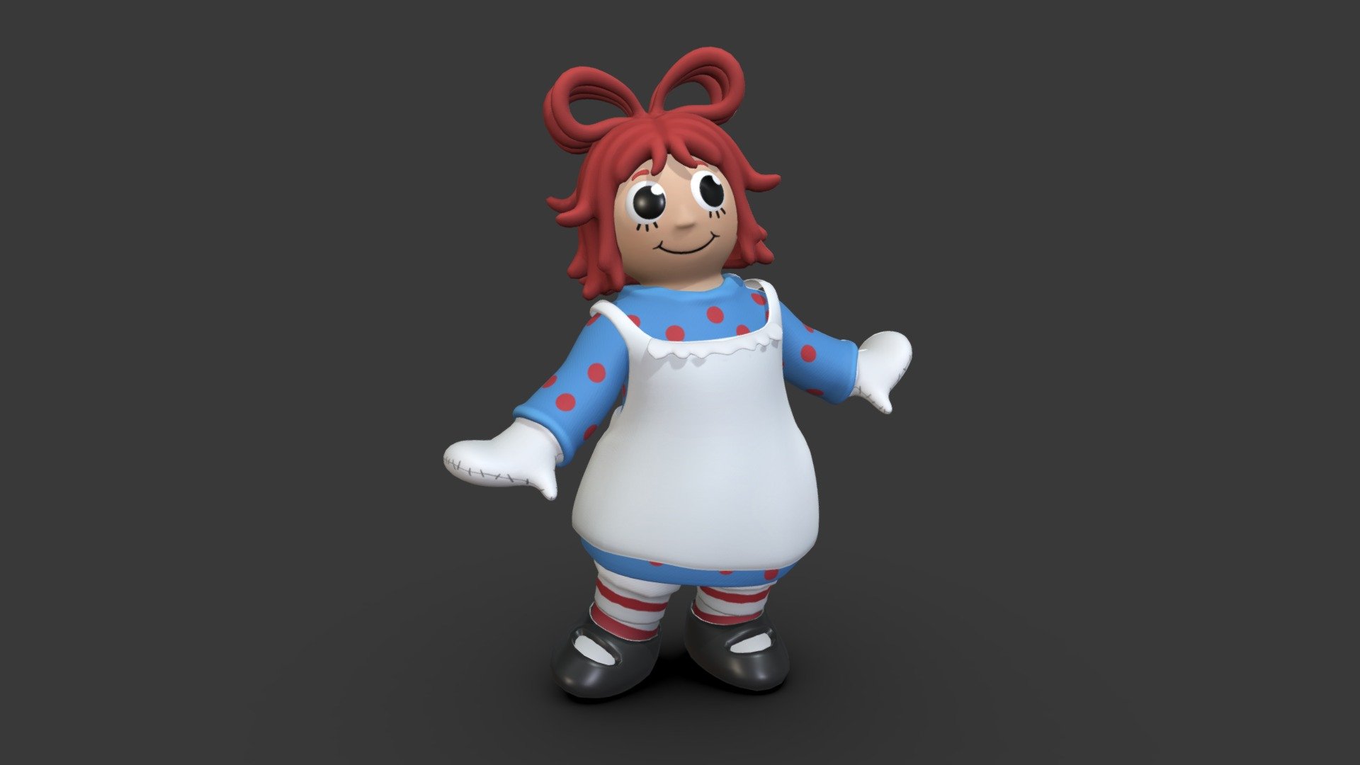 Raggedy Ann - 3D model by Loslolos [f509b0c] - Sketchfab