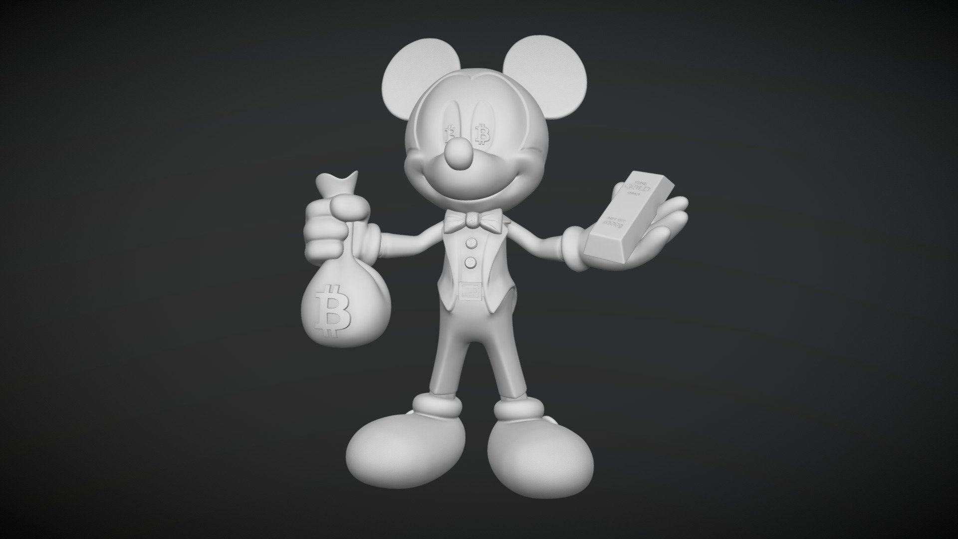 Mickey Mouse BTC - 3D model by JaviHow (@javihow7) [f50a6d1] - Sketchfab