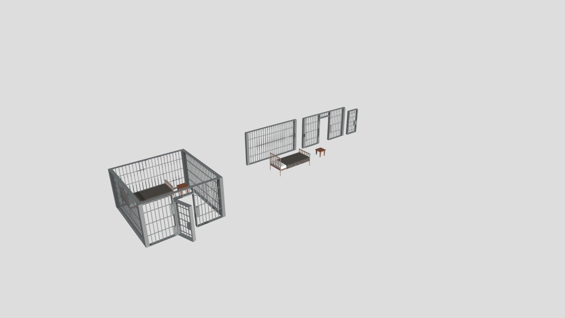 Prison Cell - Download Free 3D model by Yiğit Uslu (@Lxmoso) [f50b338 ...