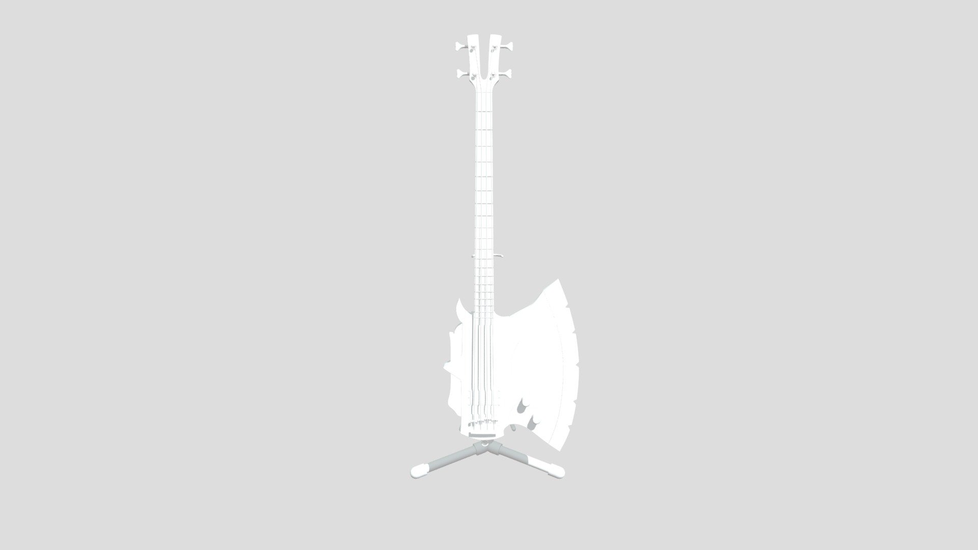 Bass Giutar Axe - 3D model by hectorvpm [f50b3d5] - Sketchfab