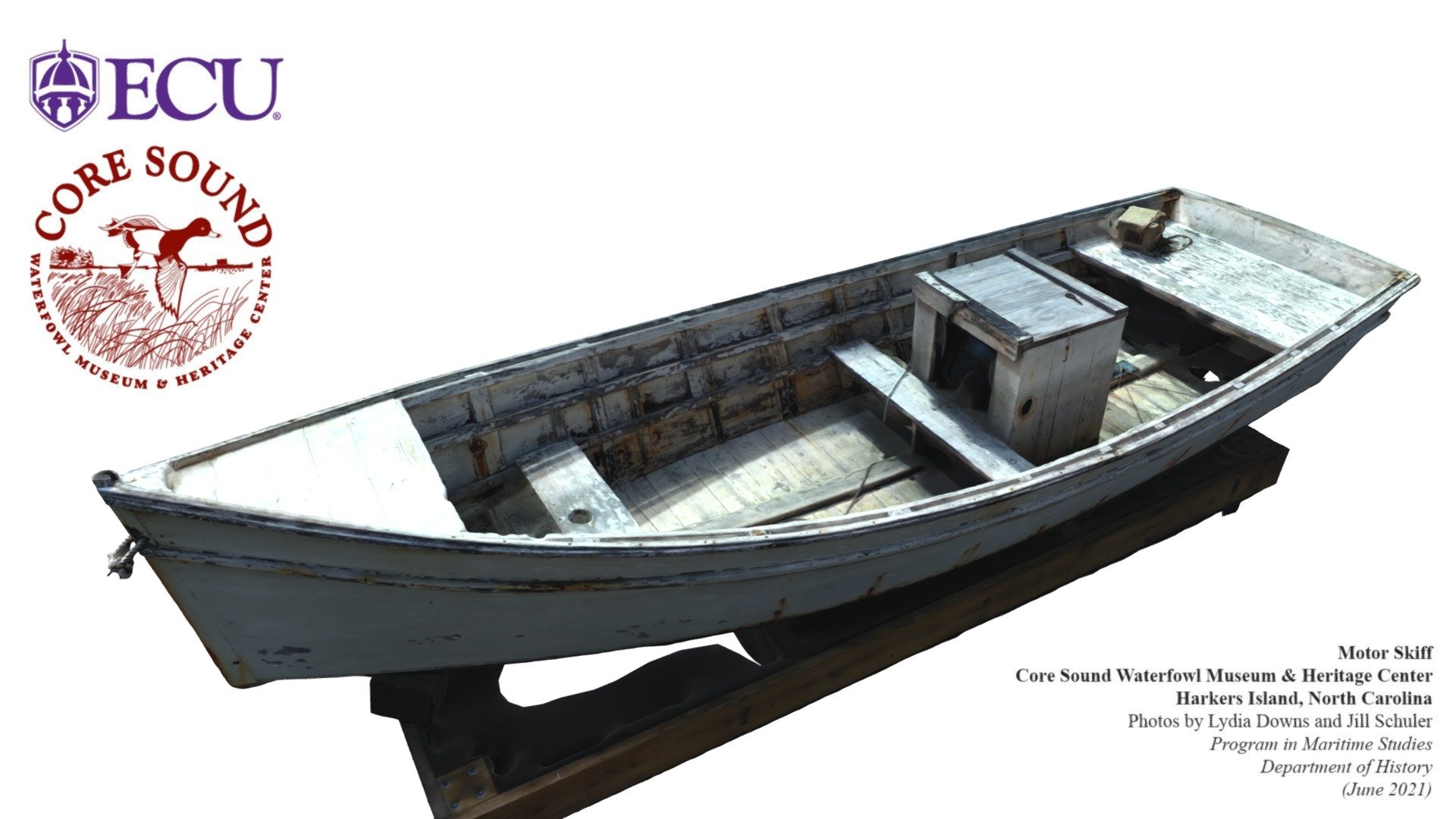 Motor Skiff (Core Sound) - 3D model by ecumaritimestudies [f50e5fa] - Sketchfab