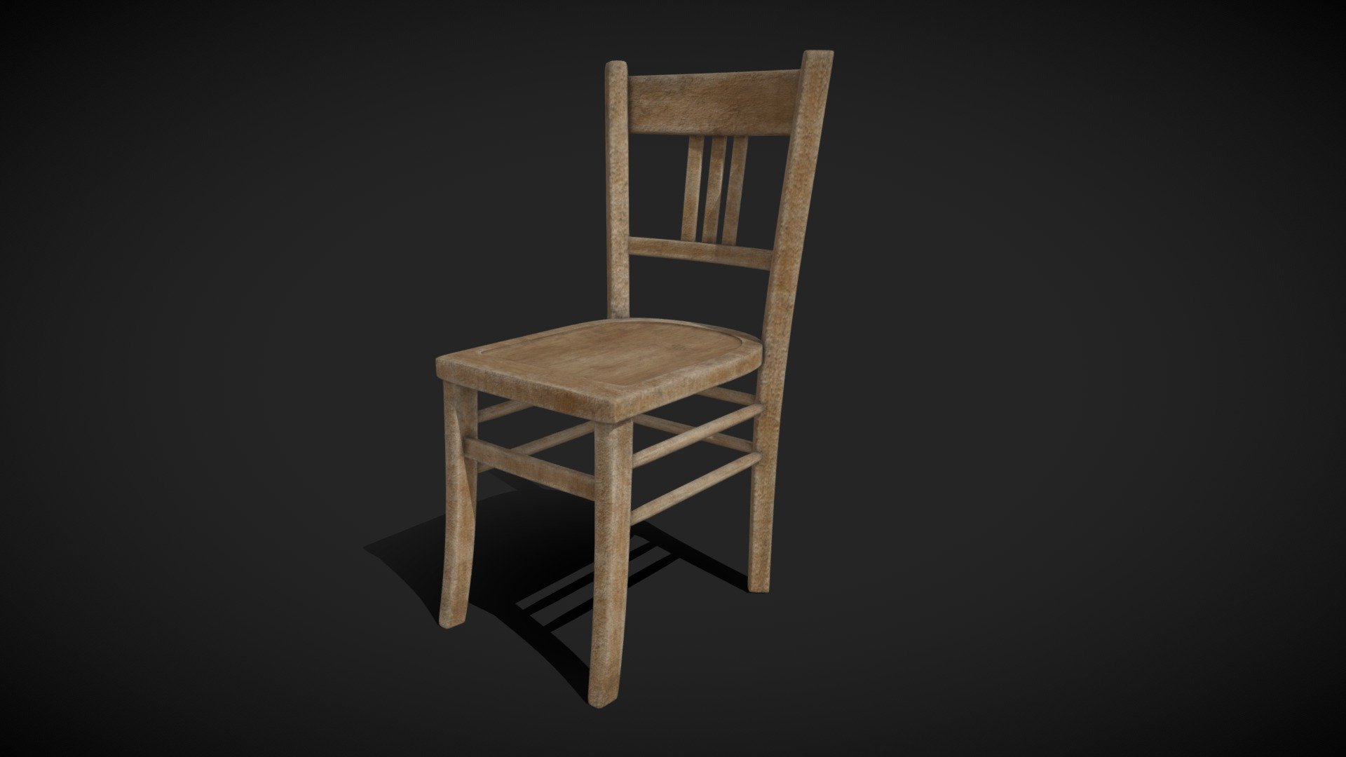 Chair (old Wooden) - Buy Royalty Free 3D model by Domingos Studios ...