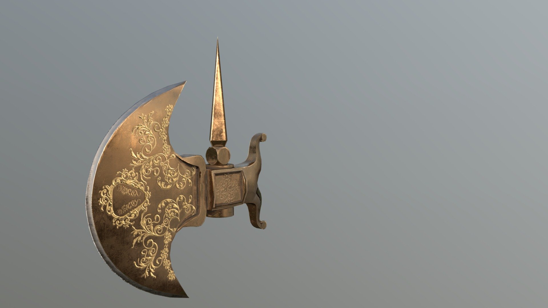 Crescent Axe - 3D model by Cyanide (@dinguedejeux) [f50f2b0] - Sketchfab