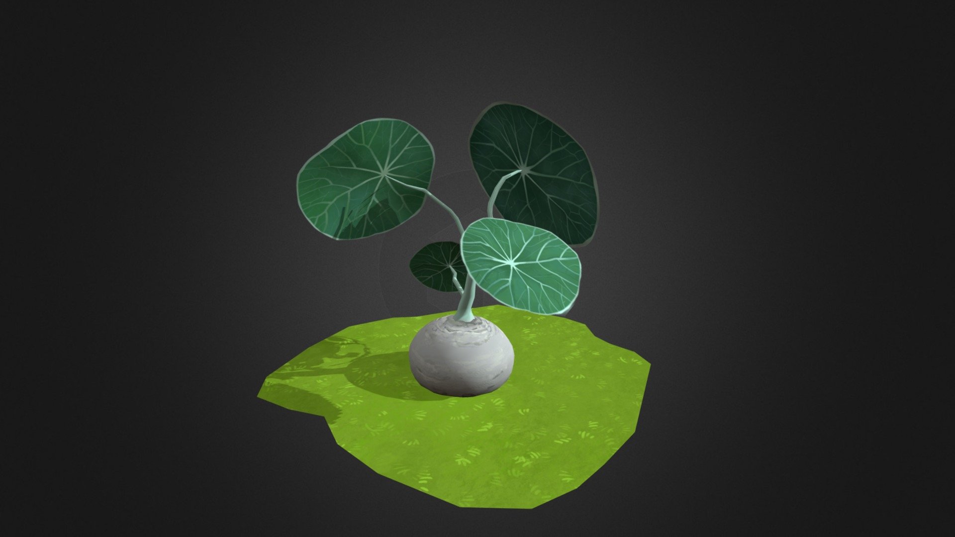 LowPoly handpaint Plant - Download Free 3D model by Natallia (@natallia ...