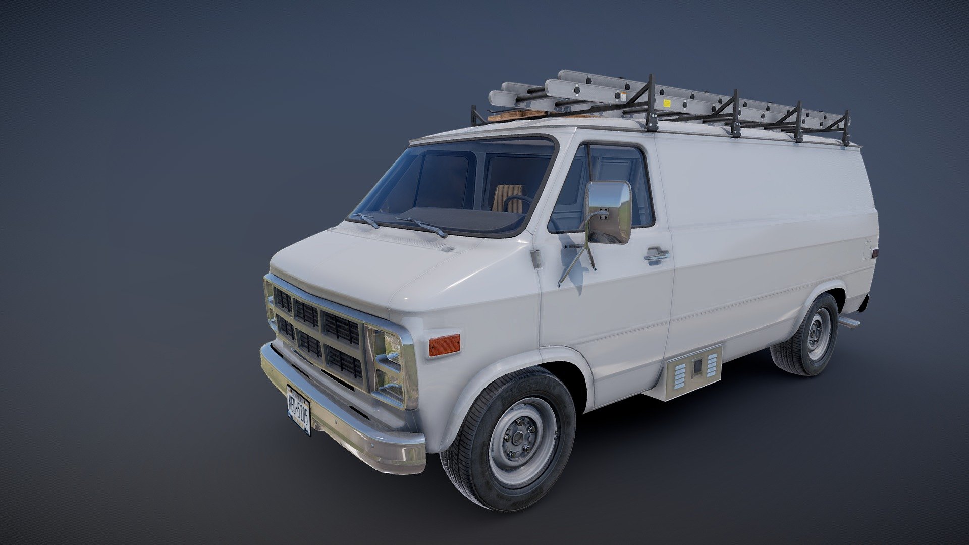 80s utility van - Buy Royalty Free 3D model by Veaceslav Condraciuc ...