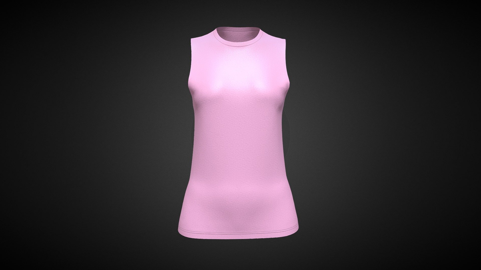 Girls Tank Tops- Single Color - Buy Royalty Free 3D model by Clothing ...