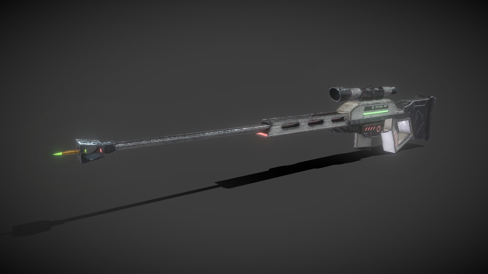 Futurist Sniper Rifle - PGM Regulus - 3D model by ERuano_Arts [f516191 ...