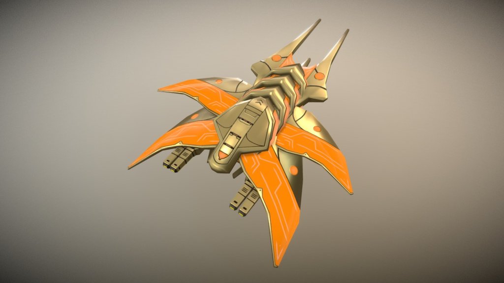 Alien Space Ship - 3D model by Suleiman Zhukov (@Suleiman_Zhukov ...