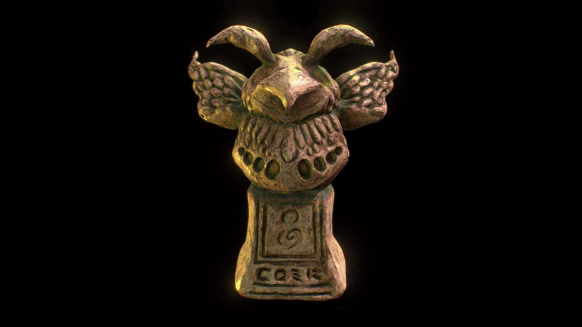 Stylized Owl Stone (Zelda Fanart) - 3D model by neoyume [f5176de] - Sketchfab