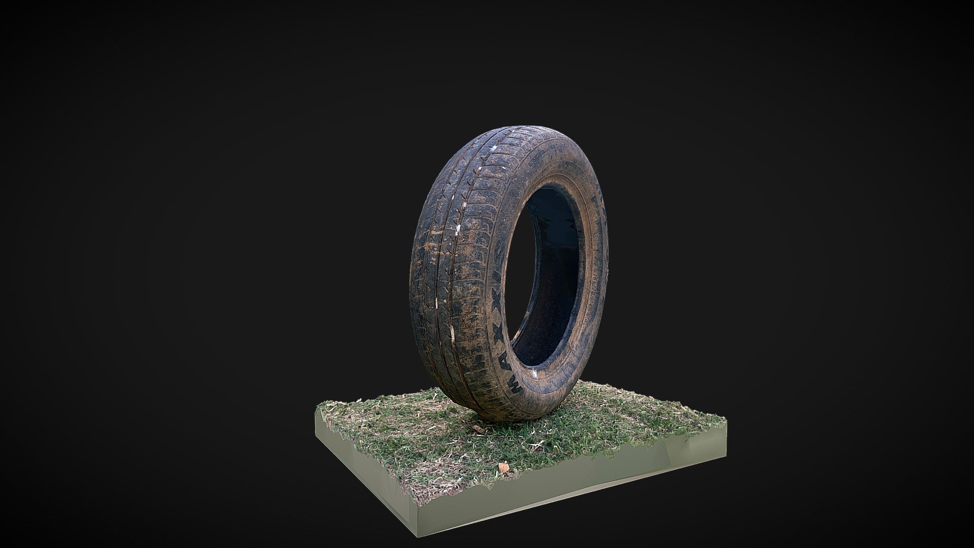 old used tyre - Download Free 3D model by prudhviraj [f5198a7] - Sketchfab