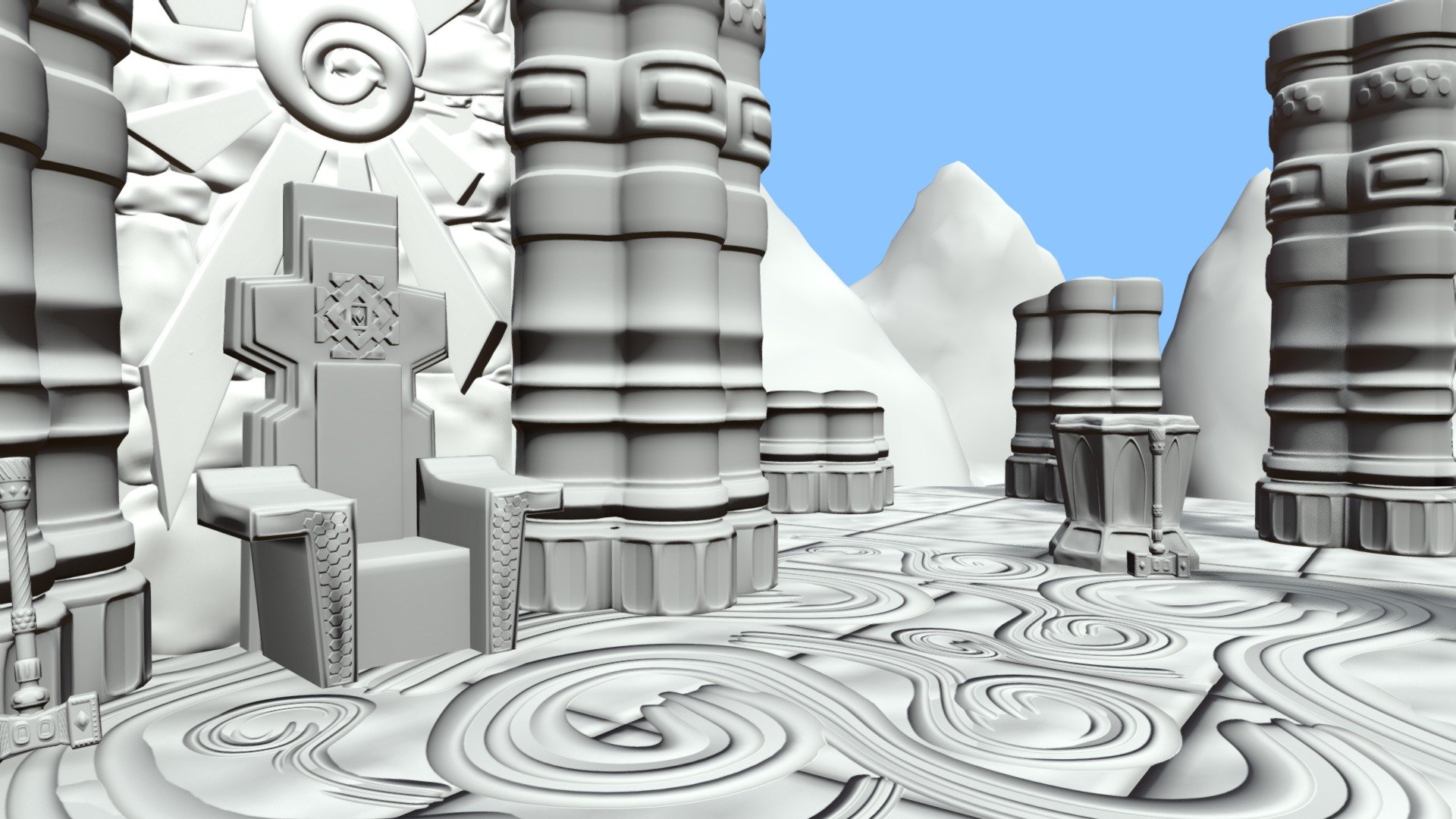 Low Poly Fantasy Environment - 3D model by Sofia Tadi8 (@karatesof ...