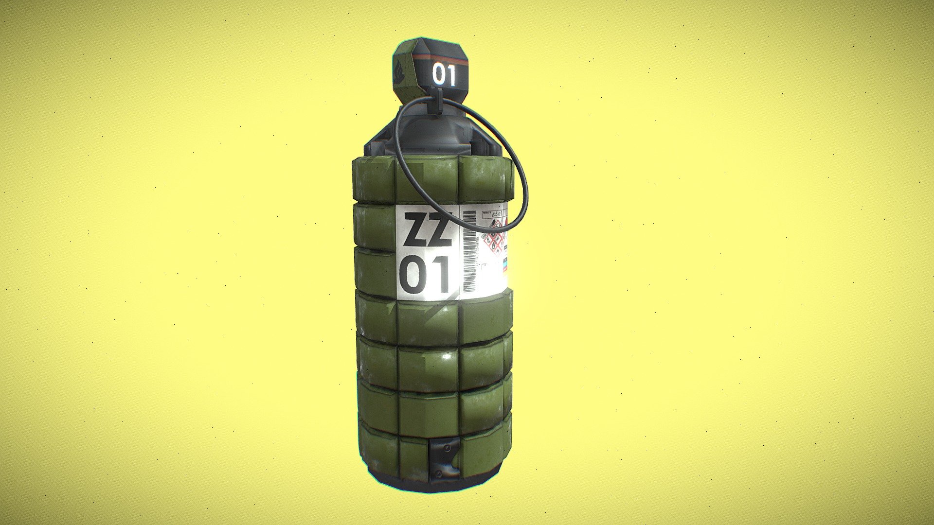 ZZ (ZOUTZUUR) GRENADE 01 (version 2) - 3D model by niccolo.destefano. [f51a649] - Sketchfab