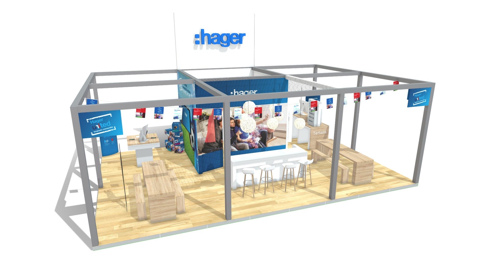 Salon Hager - CODEP 2017 - 3D model by Studio_Hager [f51b3d7] - Sketchfab