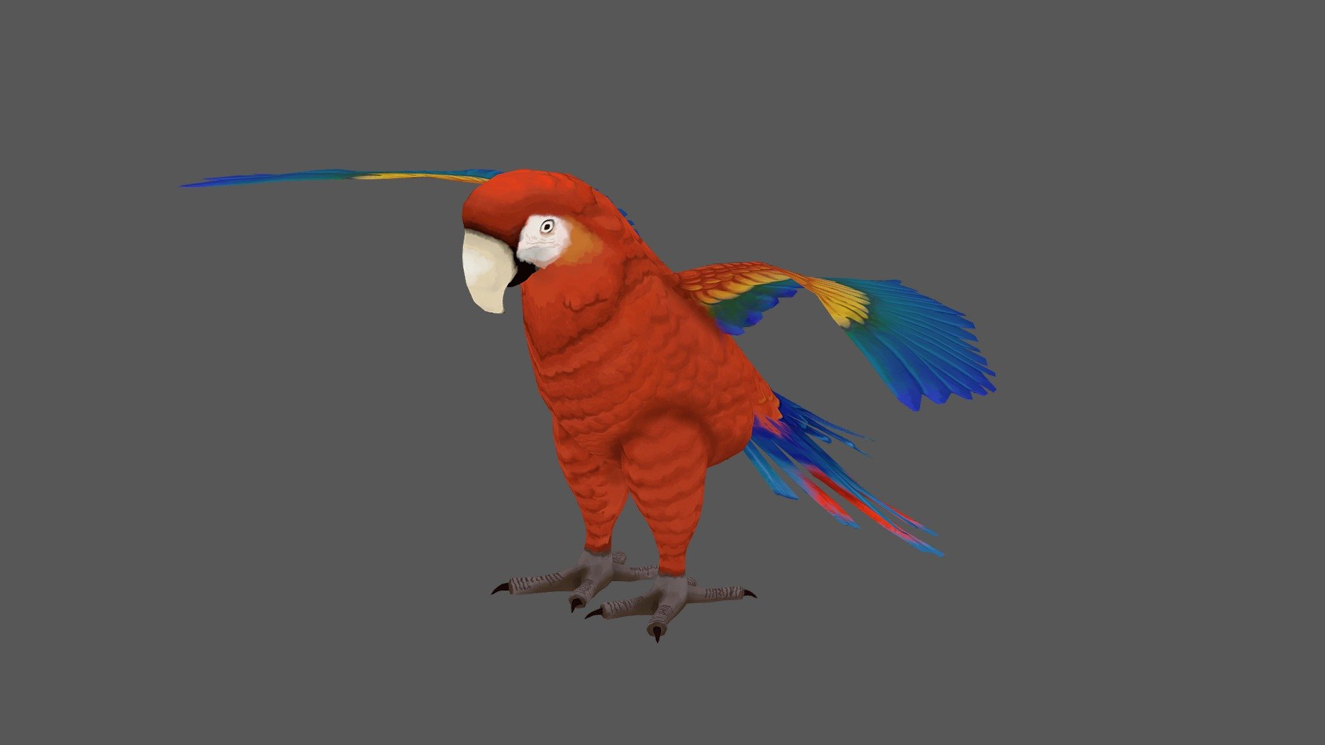 Parrot - 3D model by spooky.pocky.art [f51d0aa] - Sketchfab