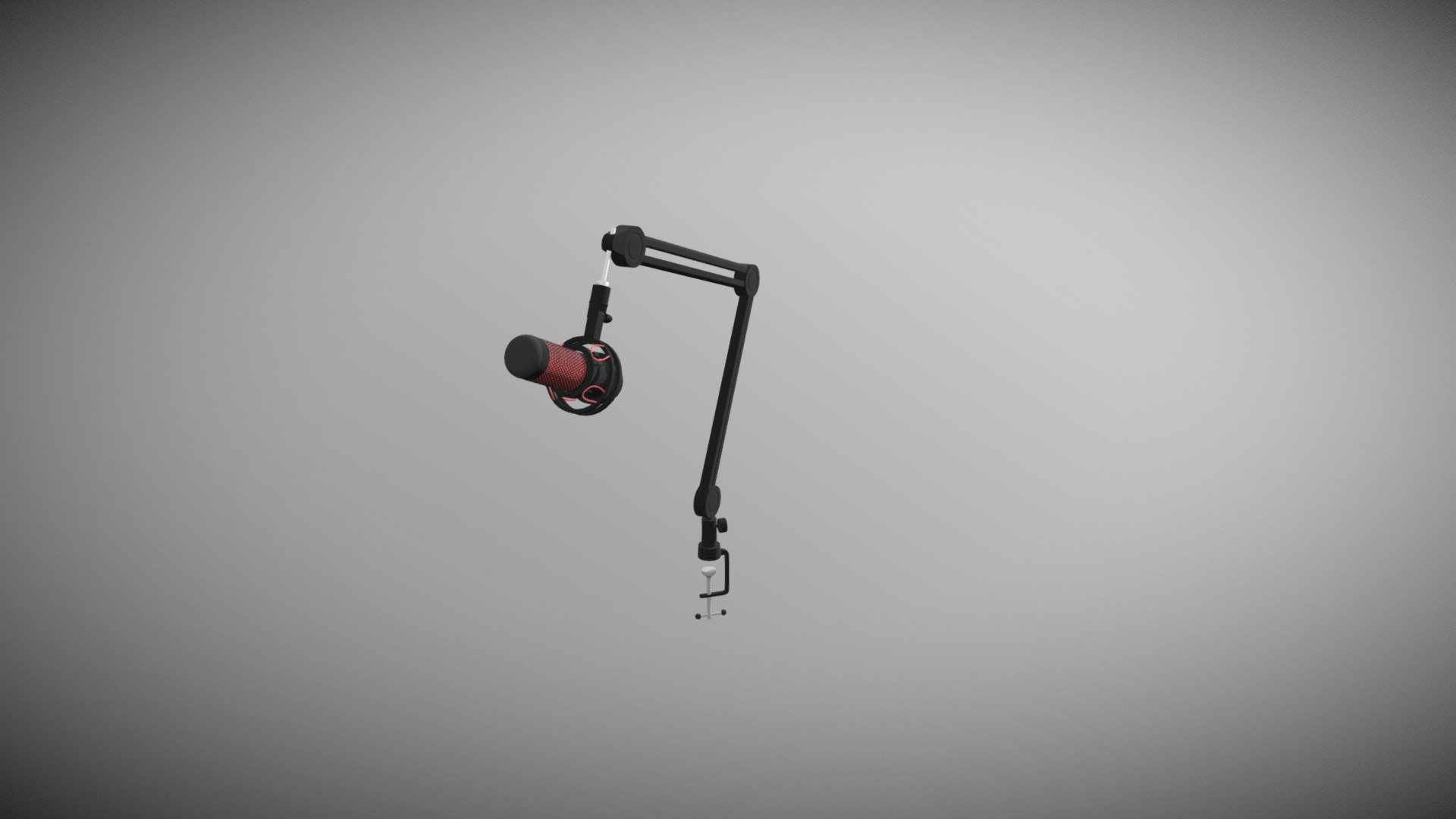 HyperX QuadCast Microphone + Mic Stand - Download Free 3D model by ...