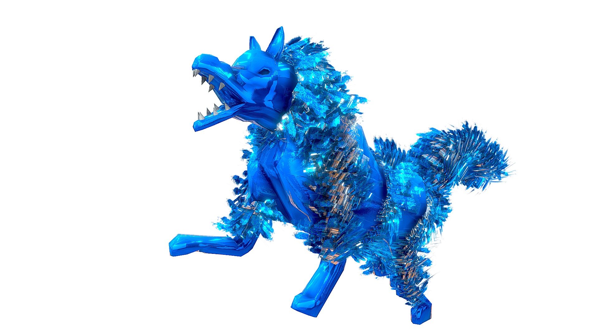 Ice Wolf - 3D model by PoTsangChen (@kyoli0818) [f521ea2] - Sketchfab