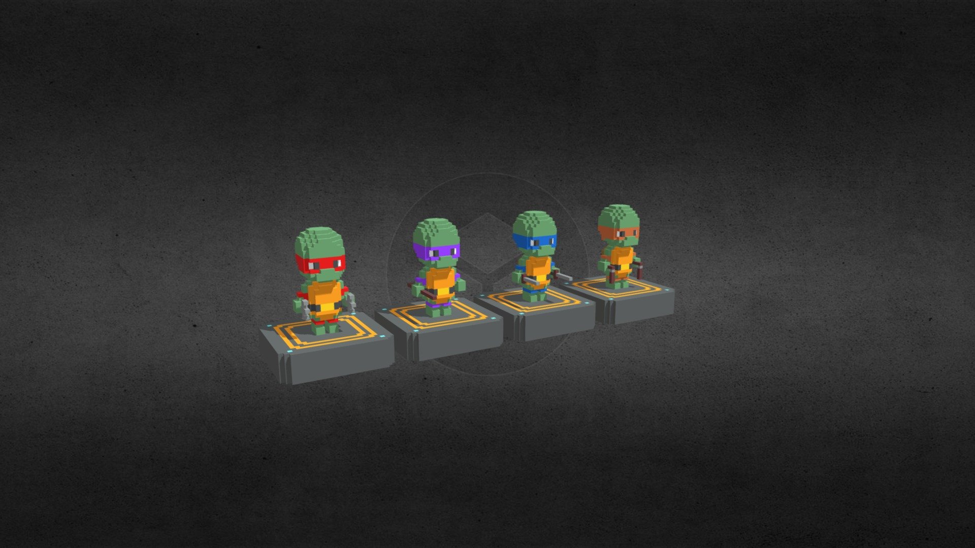 Ninja Turtles【Nanoblock】 - Download Free 3D model by adiobrick [f5223e7 ...
