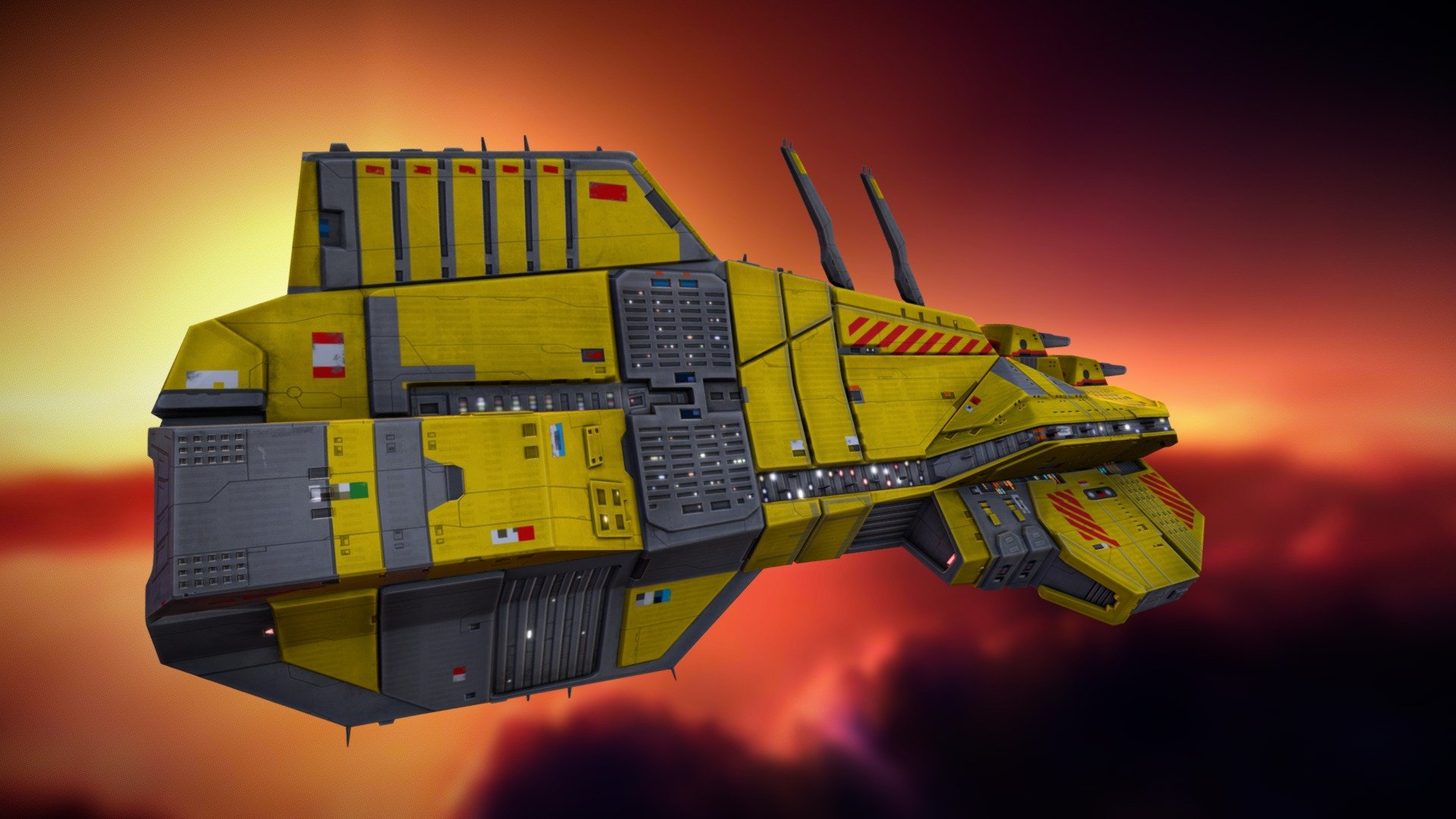 Taiidan Destroyer - 3D model by Gearbox Software (@gearboxsoftware ...