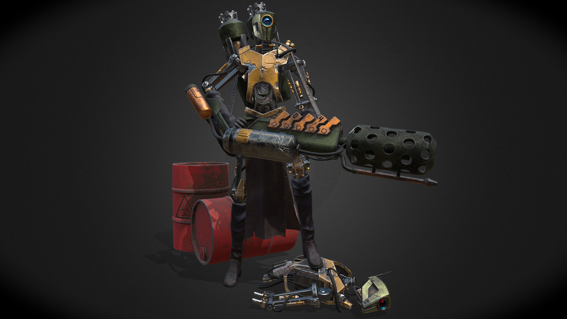 Robot t-2022 - 3D model by evgen3Dm [f5229e8] - Sketchfab