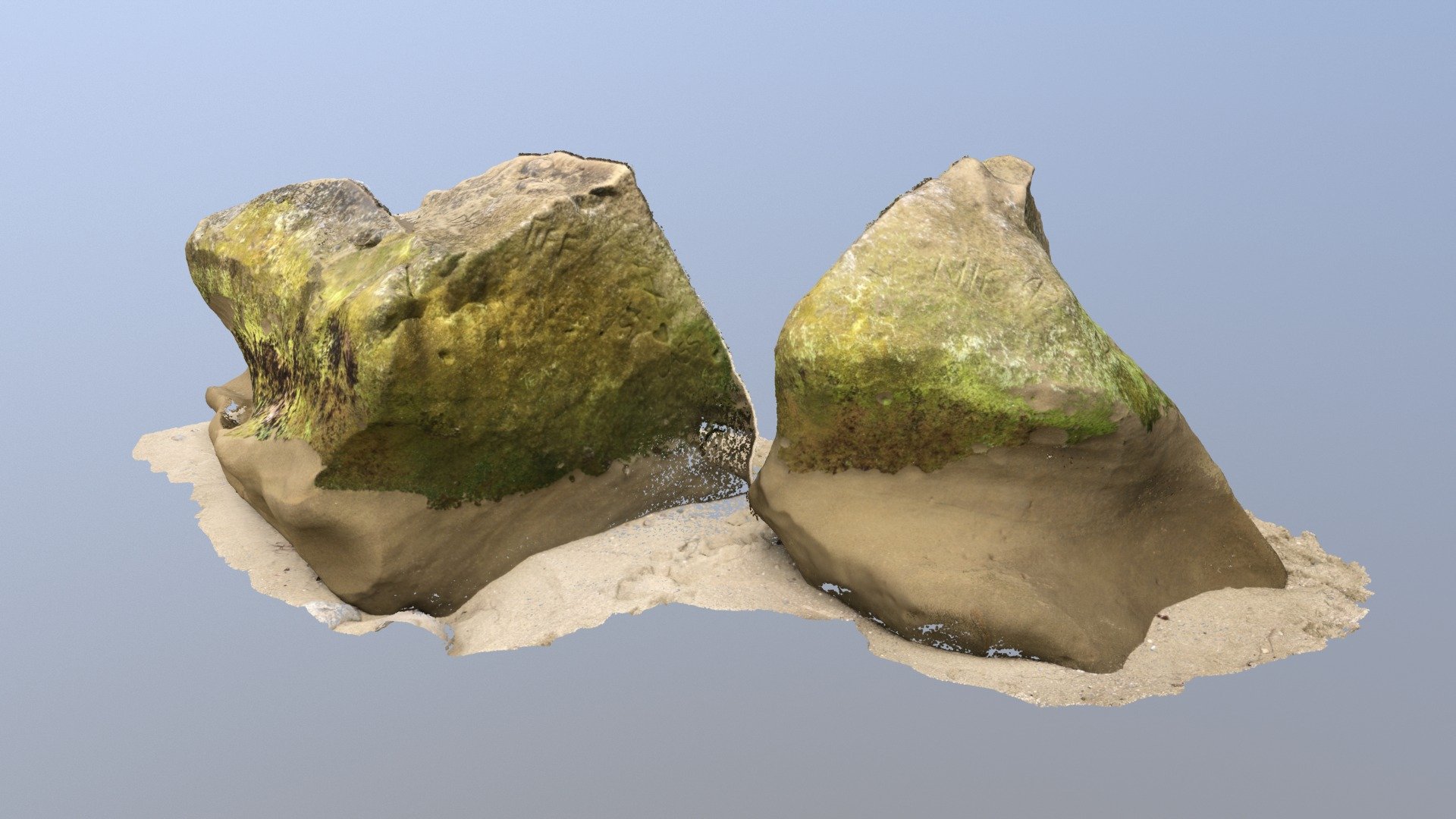 Large Rock Pair - Point Cloud - 3D model by EveryPoint [f5252f6 ...