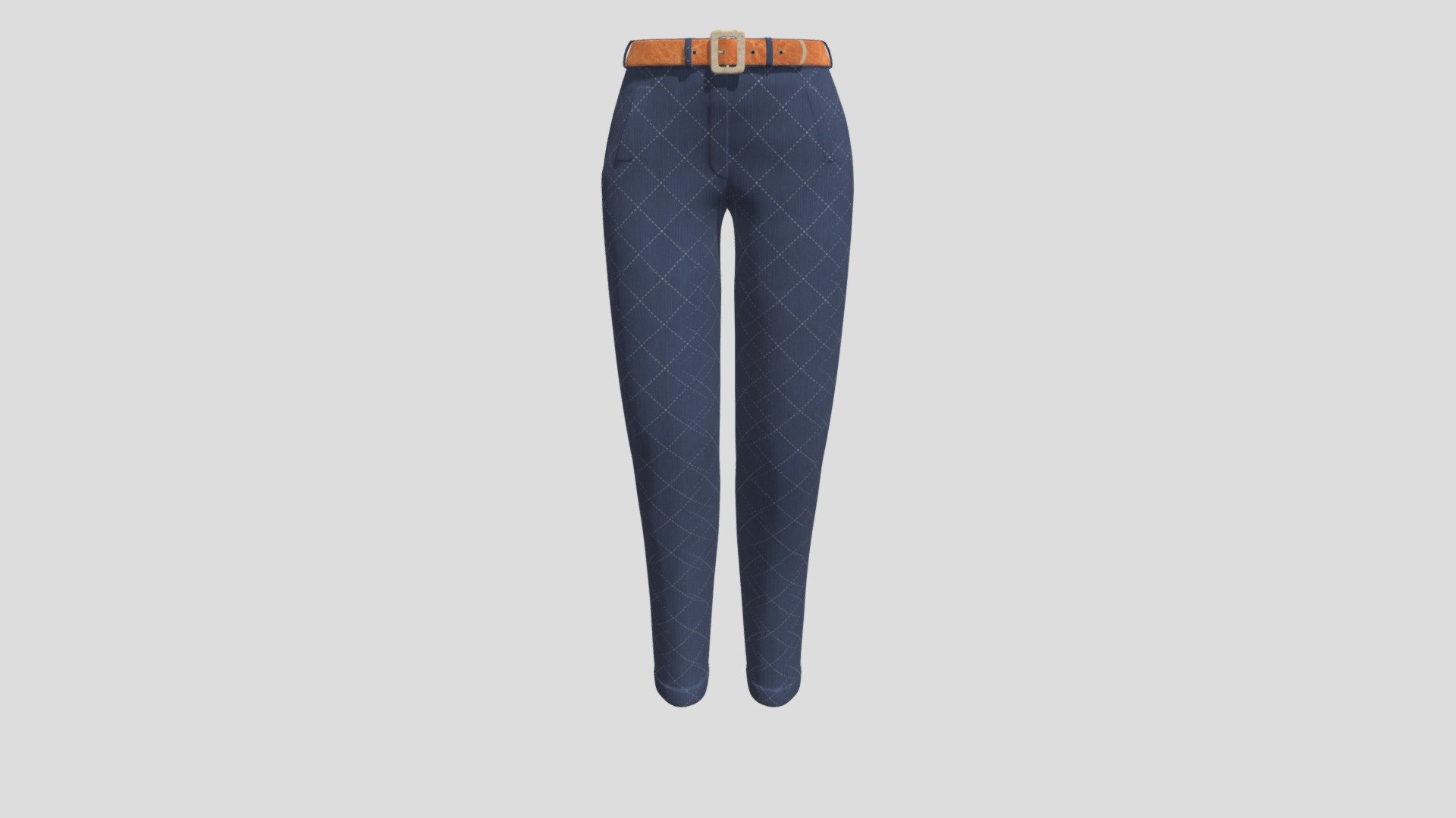 Tight Pant and Belt for women with two Textures - Download Free 3D ...
