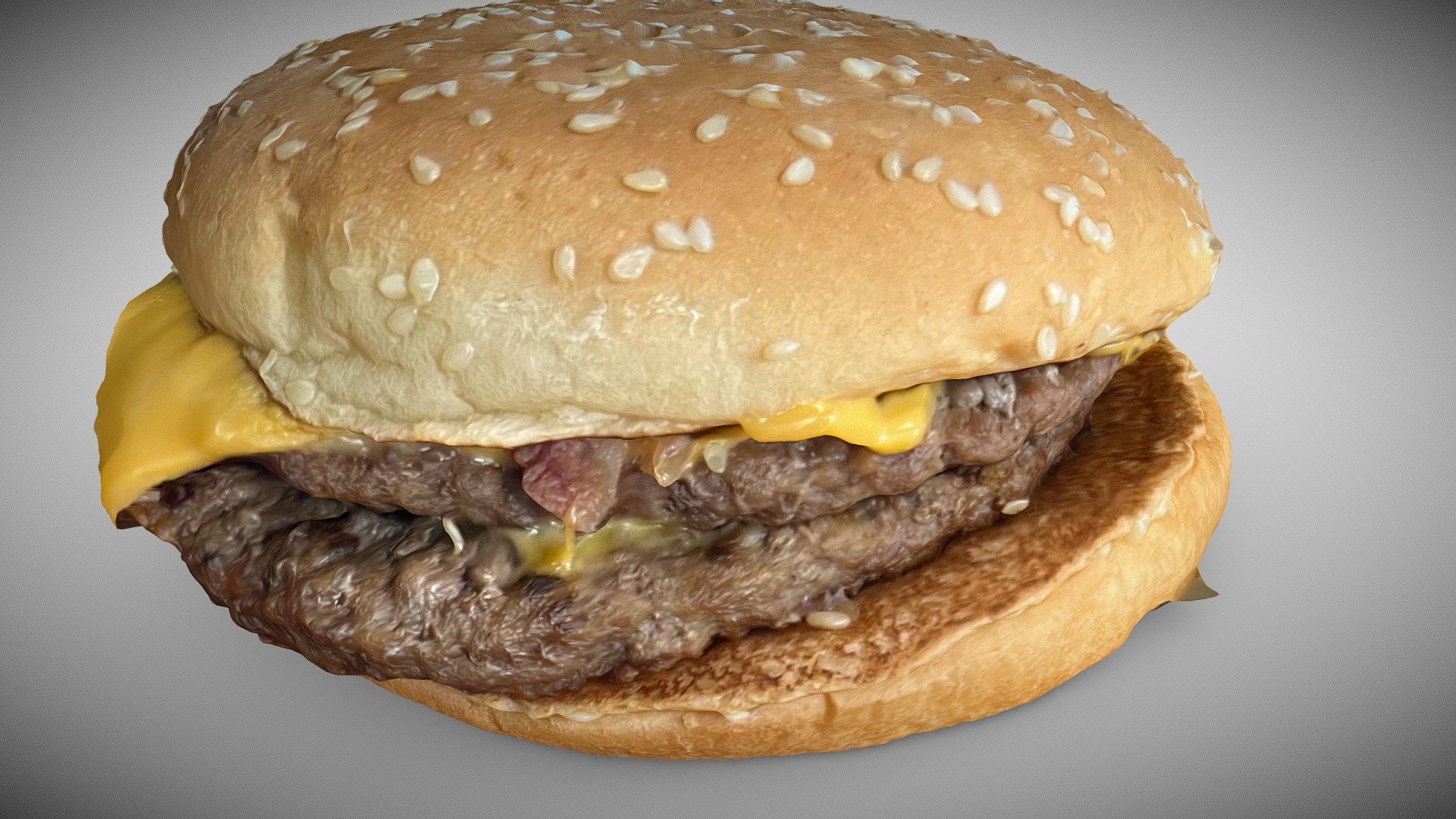 Xl bacon dbl cheese Burger King - Buy Royalty Free 3D model by Alex ...