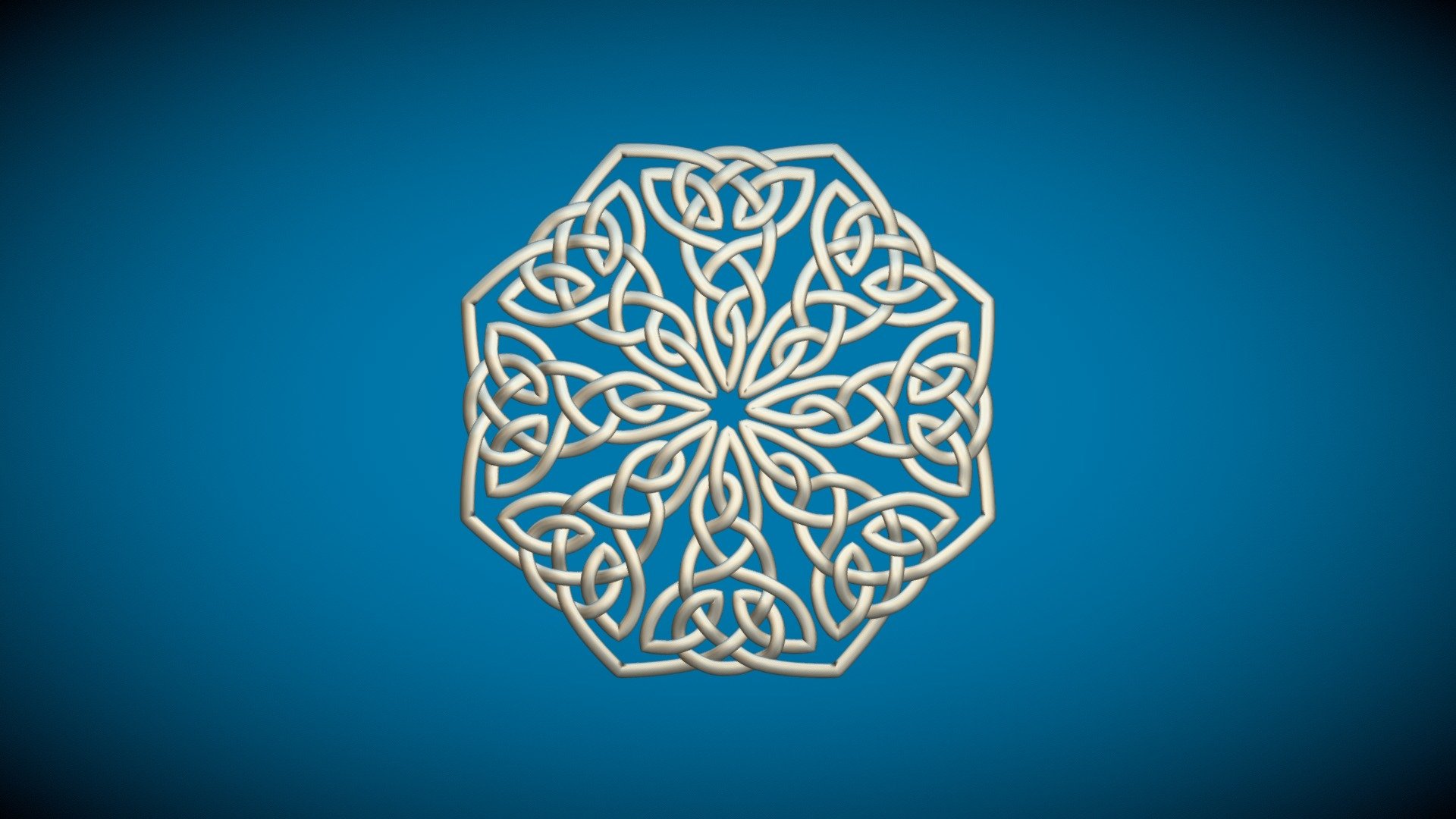 Knotwork Octagon - Download Free 3D model by Frédéric Robin (@robinfredericf) [f52c4d1] - Sketchfab